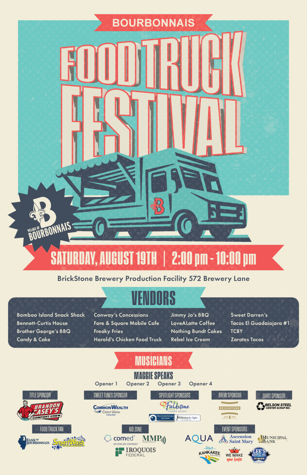 Food Truck Fest Design - Village of Bourbonnais